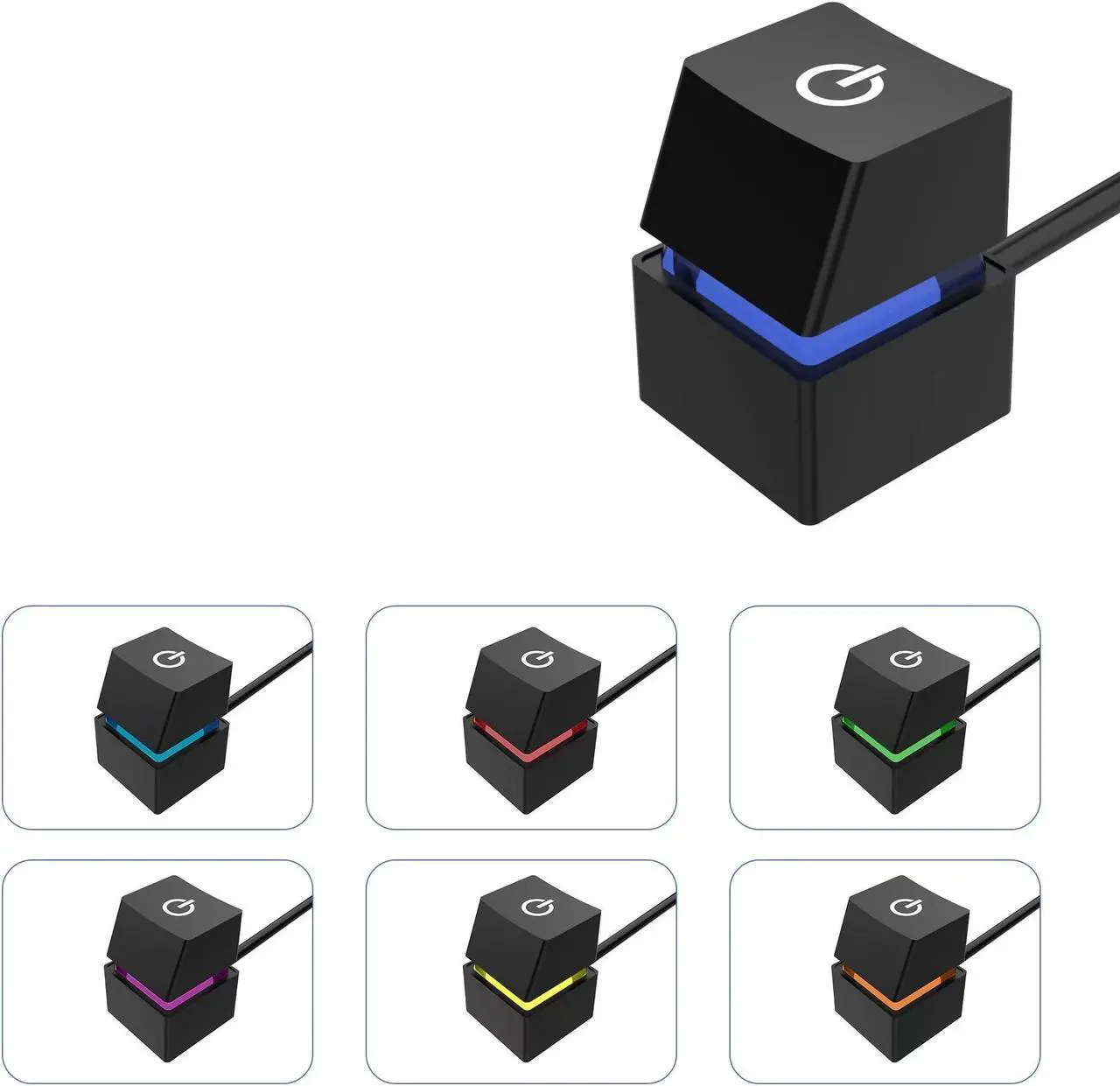 Desktop Computer Power Switch Power Supply Control Adapter Cable , 7 ...