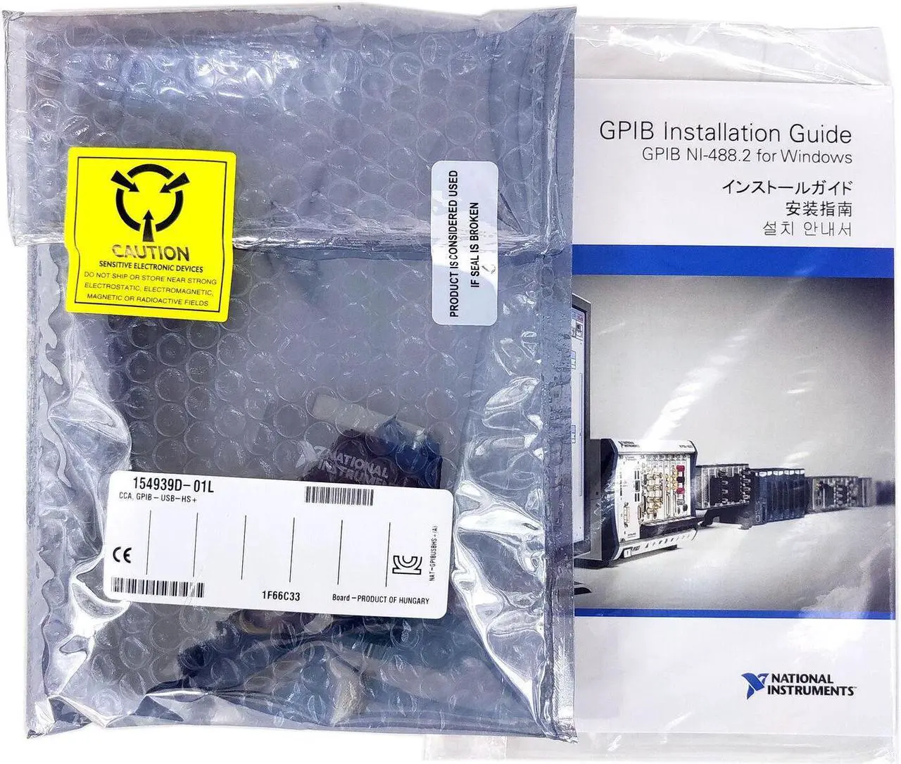 National Instruments GPIB-USB-HS+ IEEE 488 Controller Analyzer 783368 ...