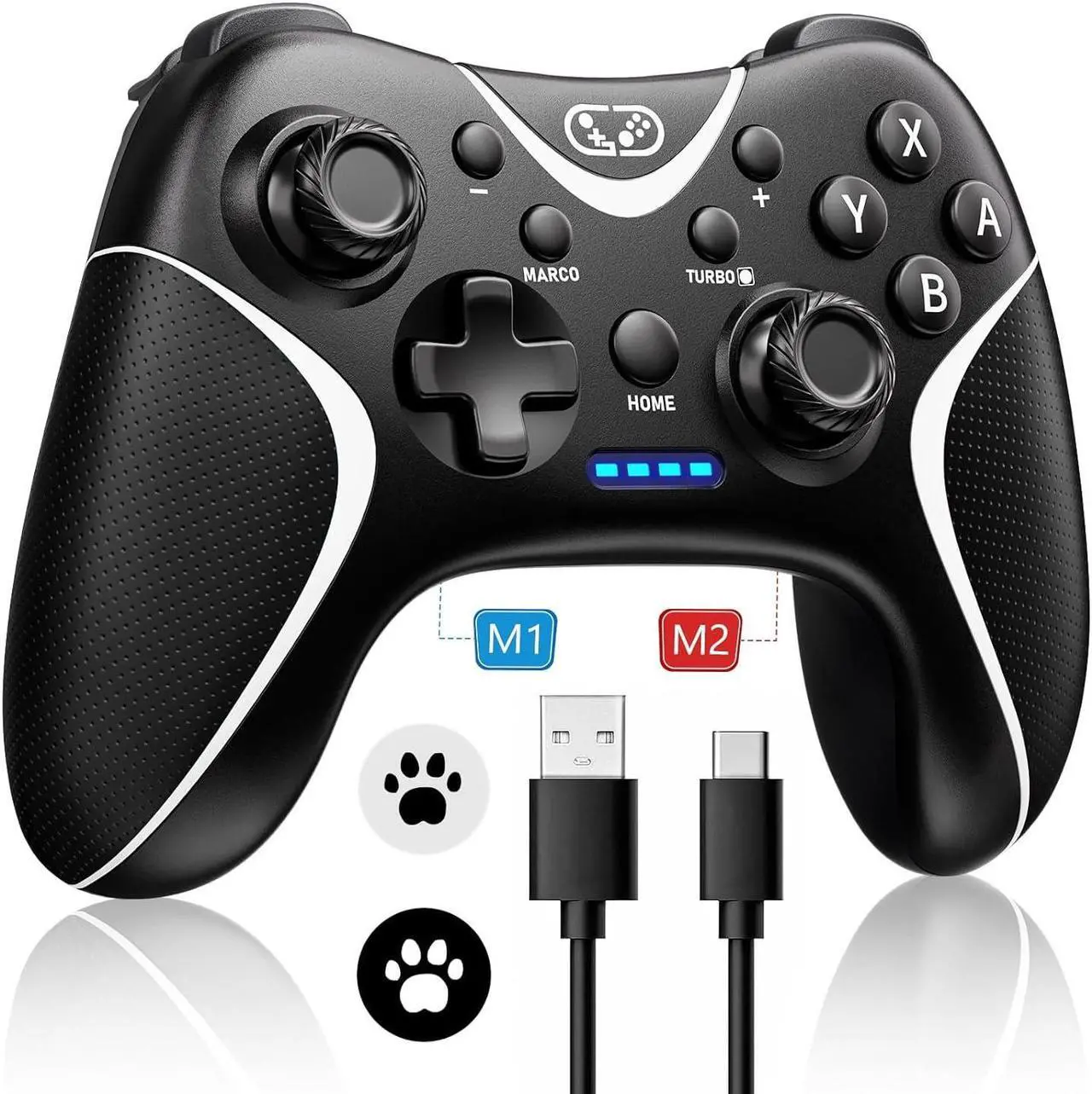 Wireless Switch Pro Controller,Nintendo Switch Controller with Programmable/Vibration/Turbo ...