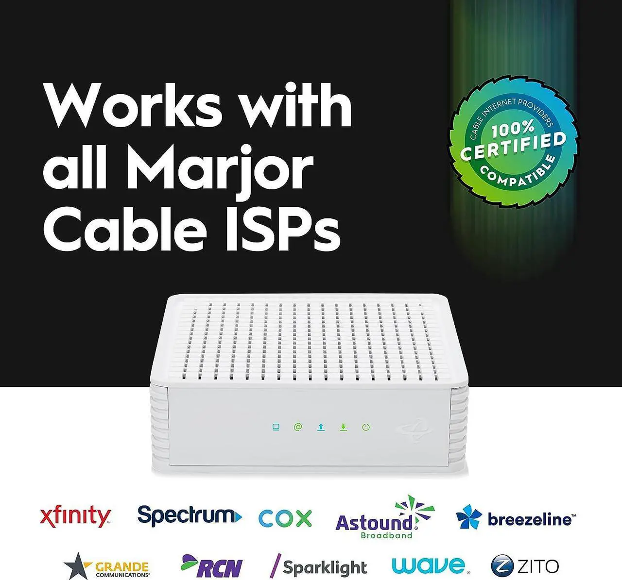 Hitron CODA DOCSIS 3.1 Modem | Pairs with Any WiFi Router or Mesh WiFi ...