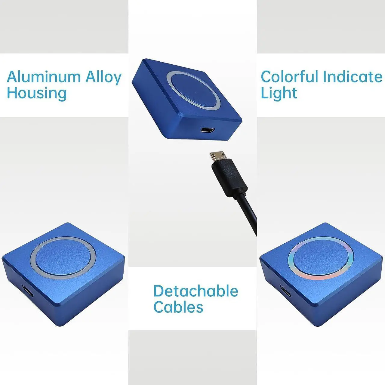 Aluminum Alloy PC Power Button Extension, 6.6ft Cable PC Remote Start ...