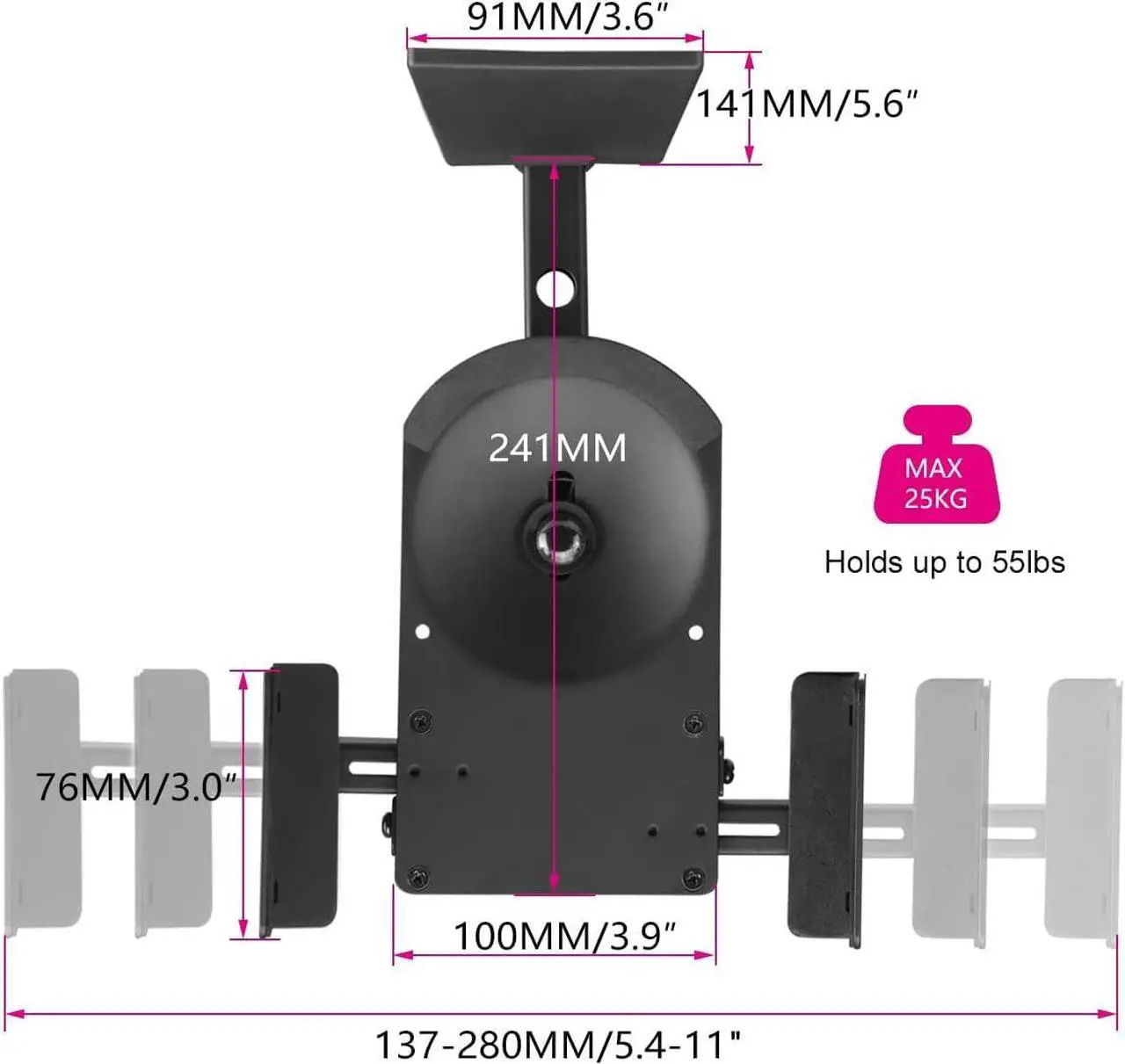 Speaker Wall Mounts, Dual Speaker Stands for Surround Sound Speakers ...