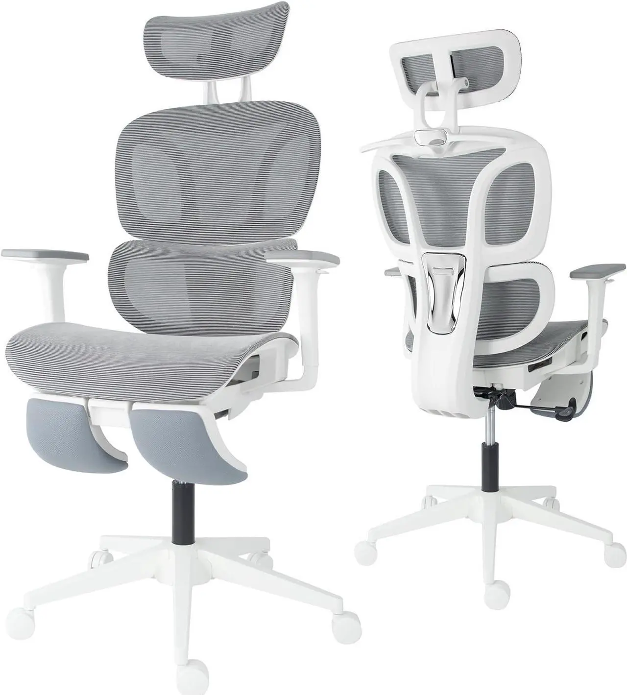 Ergonomic Office Chair, Mesh Office Chair with Footrest, High Back ...
