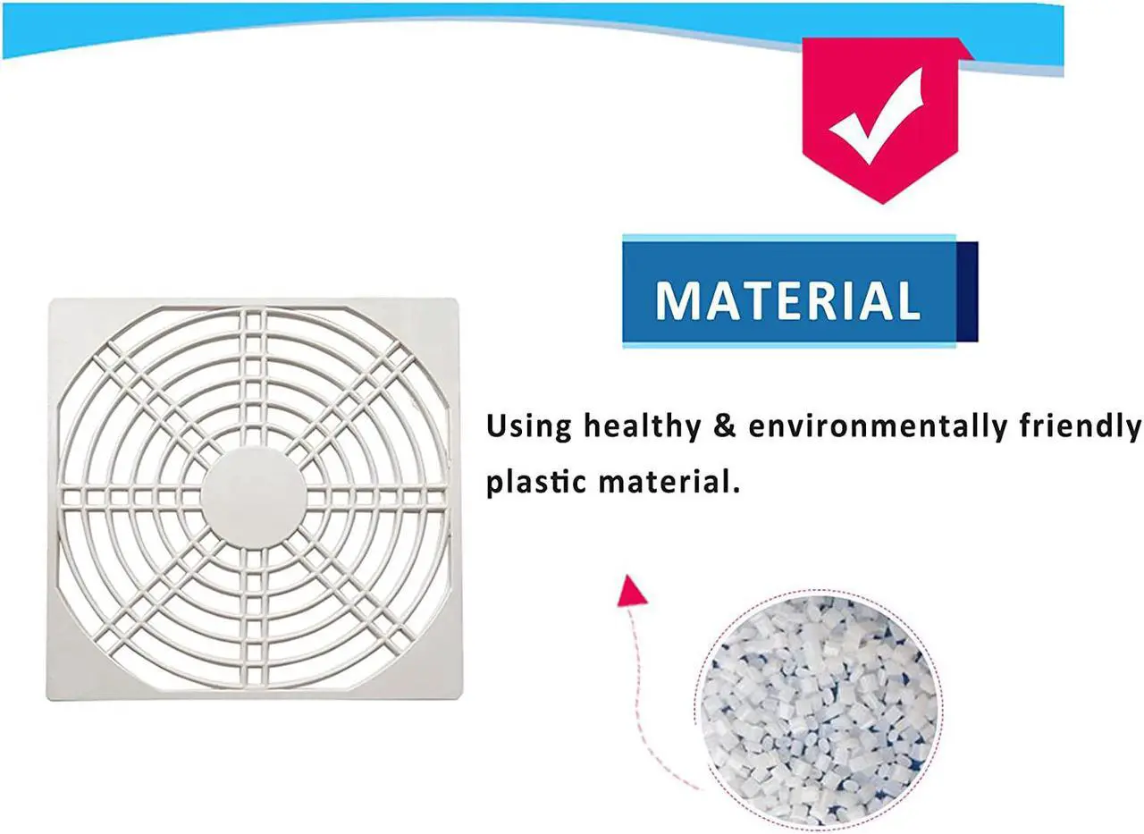 120mm Computer Cooling Fan Dust Filter Grill 4.92inch PVC Mesh Filter ...