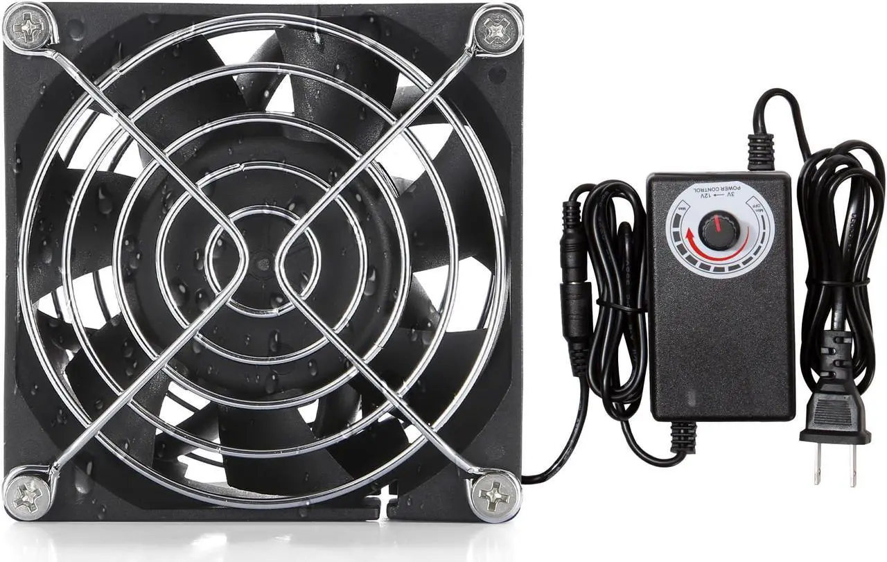 PANO-MOUNTS Moisture-Proof 12V DC 80mm Fan 8038 Small Computer Muffin ...