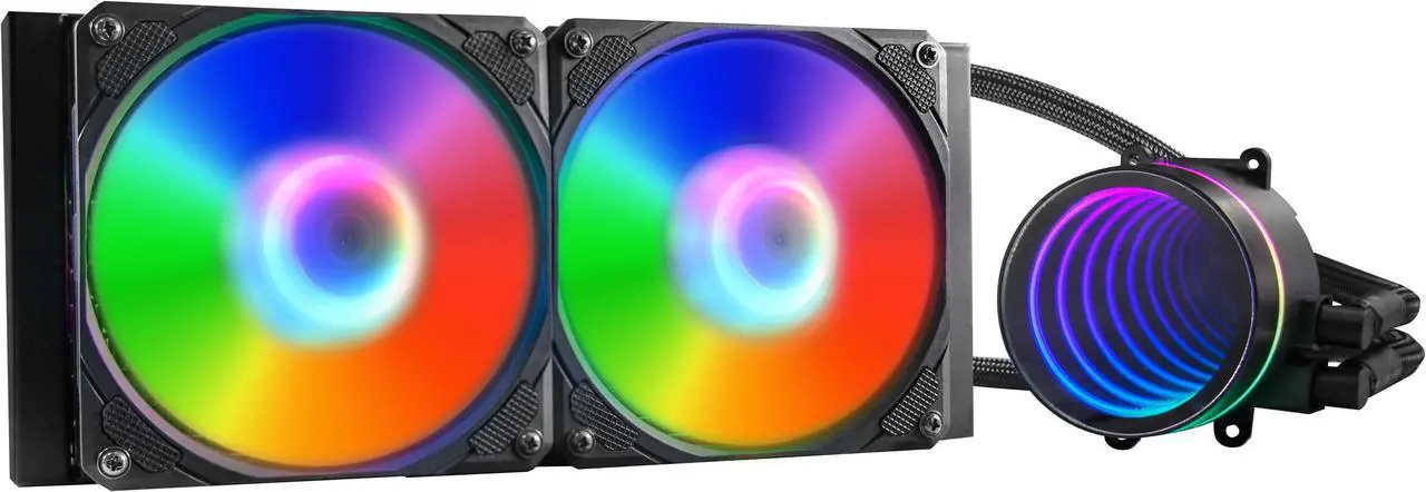 240mm AIO CPU Cooler with Addressable RGB PWM CPU Fan and Radiator ...
