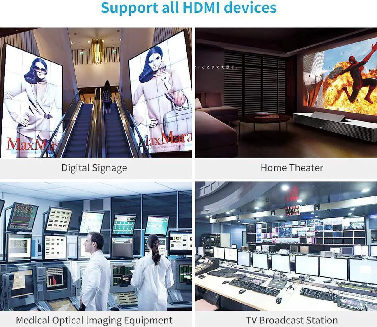 VEGGIEG Fiber HDMI Cable, 1/2/3/5/8/10/15/20/30/50/100Meters Fiber ...