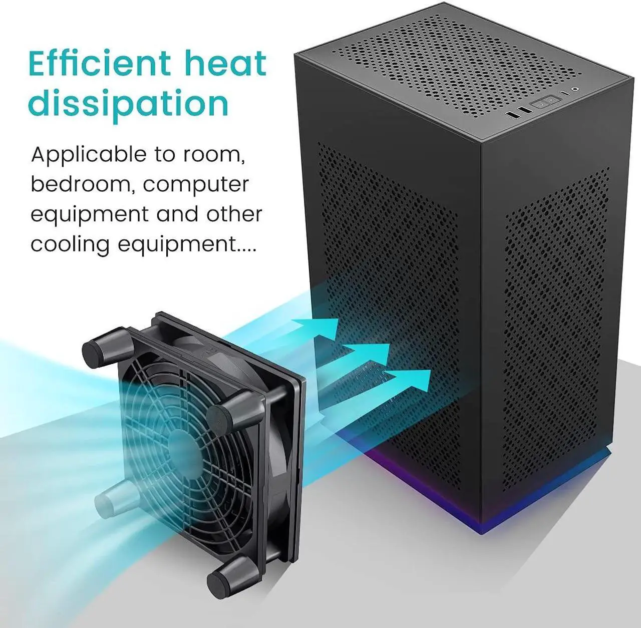 Wathai Cooling Case Fan for Receiver DVR Xbox TV Box Router 120mm x ...