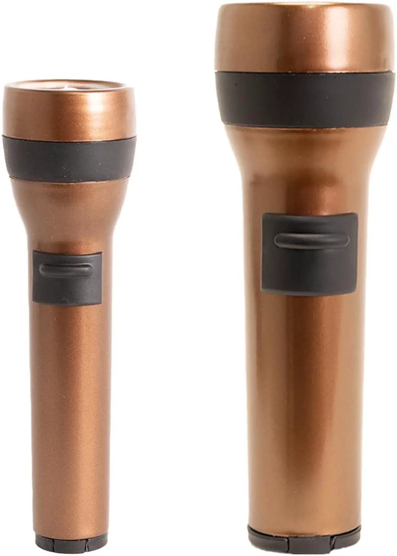 2pc Copper Finish LED Flashlight Set - Newegg.com