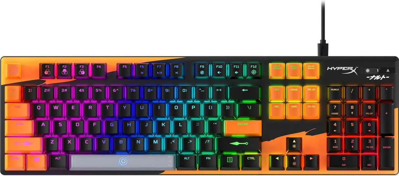 Refurbished: HyperX Alloy Origins Naruto Edition RGB Mechanical Gaming ...