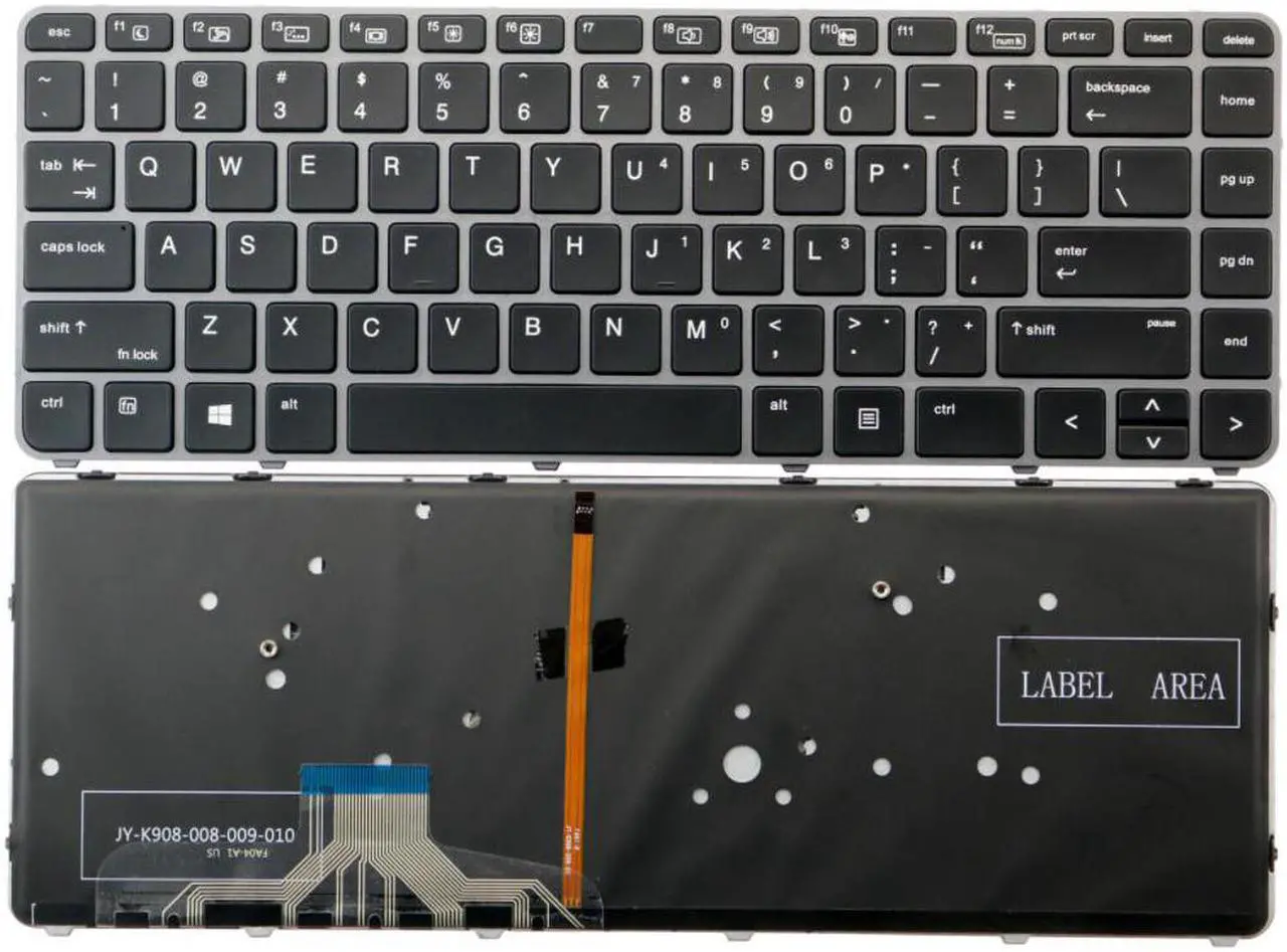 Backlit Keyboard w/ Pointer for HP EliteBook 745 G5 840 G5 840 G6 ...