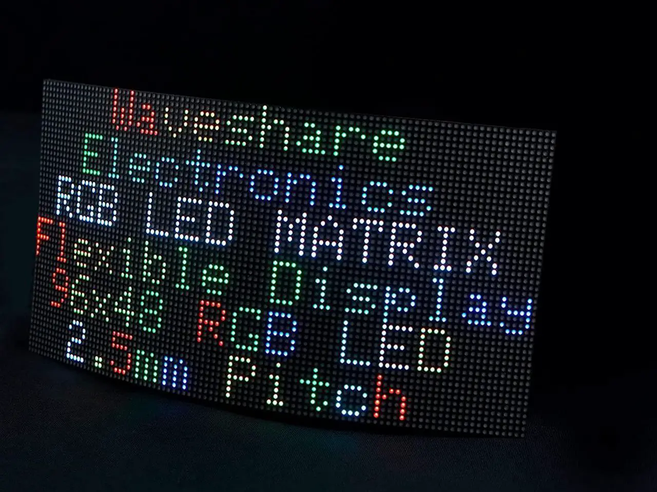Flexible RGBFull Color LED Matrix Panel 96x48 Pixels, 2.5mm Pitch, 4608 ...