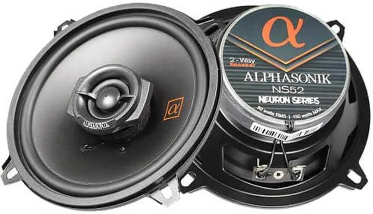 Alphasonik NS52 Neuron Series 5.25" 150 Watts 2-Way Full Range Car ...