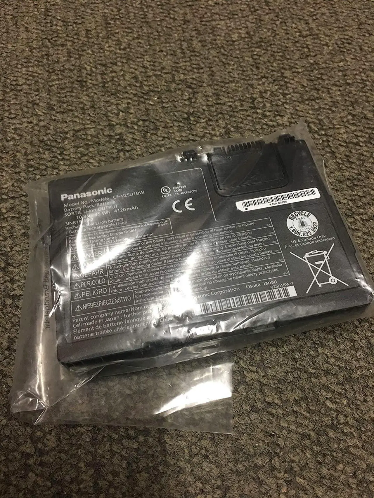 cf 33/Extended battery/cf-vzsu1bw/genuine panasonic(ONLY Battery. NO ...