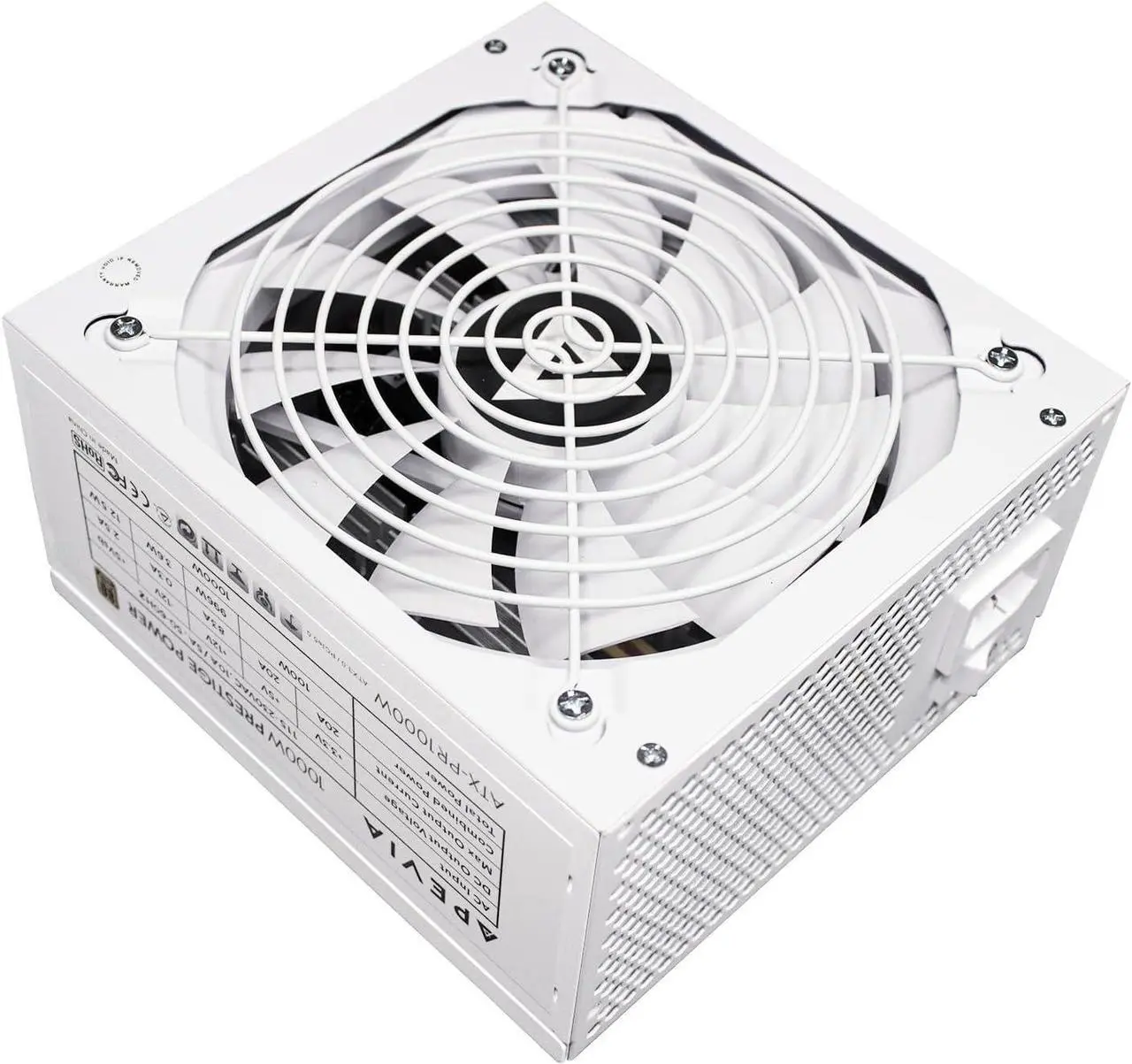 Apevia ATX-PR1000W-WH PCIE 5.0 & ATX 3.0 Prestige 1000W 80+ Gold Rated ...