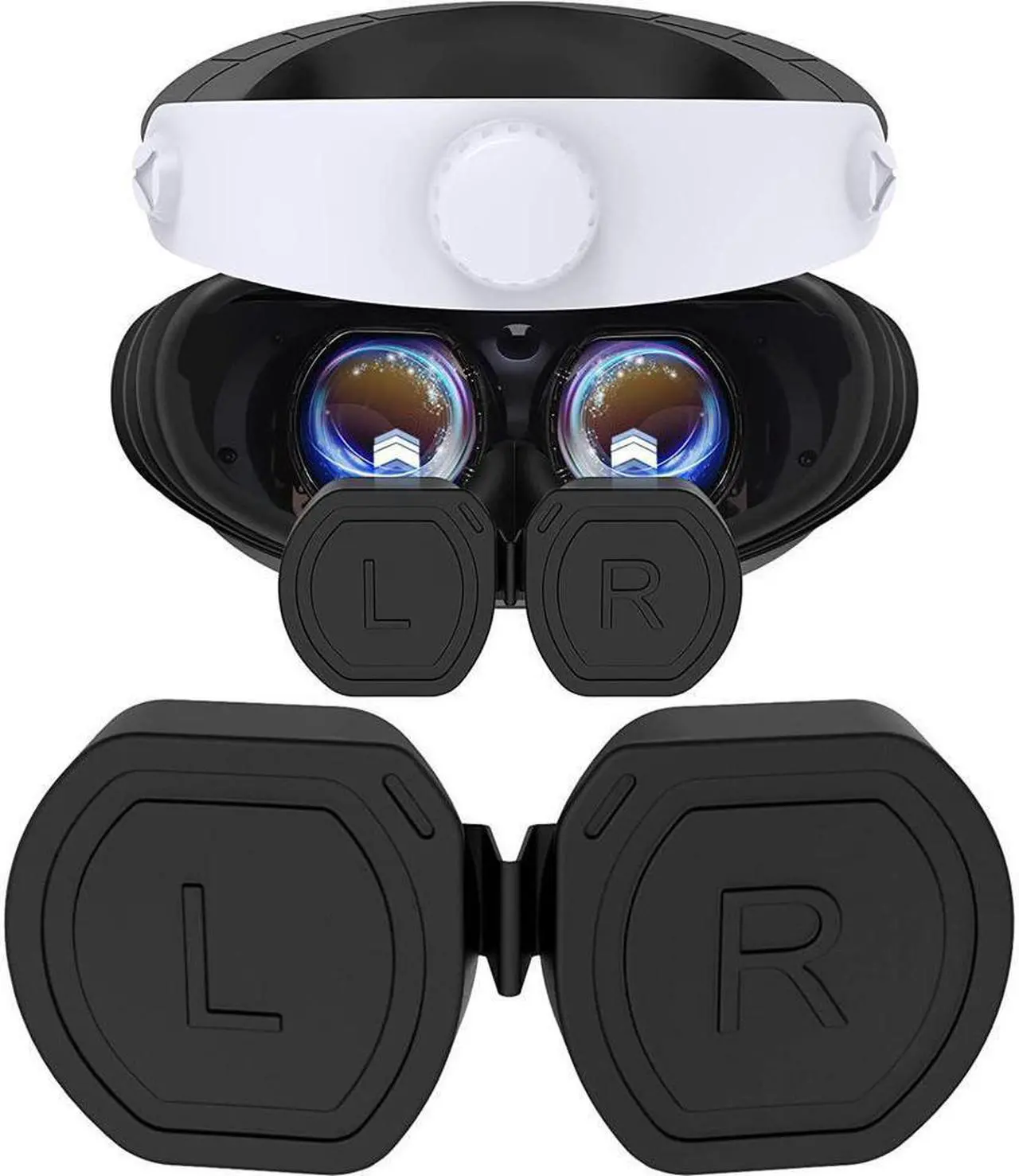 Lens Protector Cover for PS VR2 Accessories, Soft Silicone Dust Proof ...