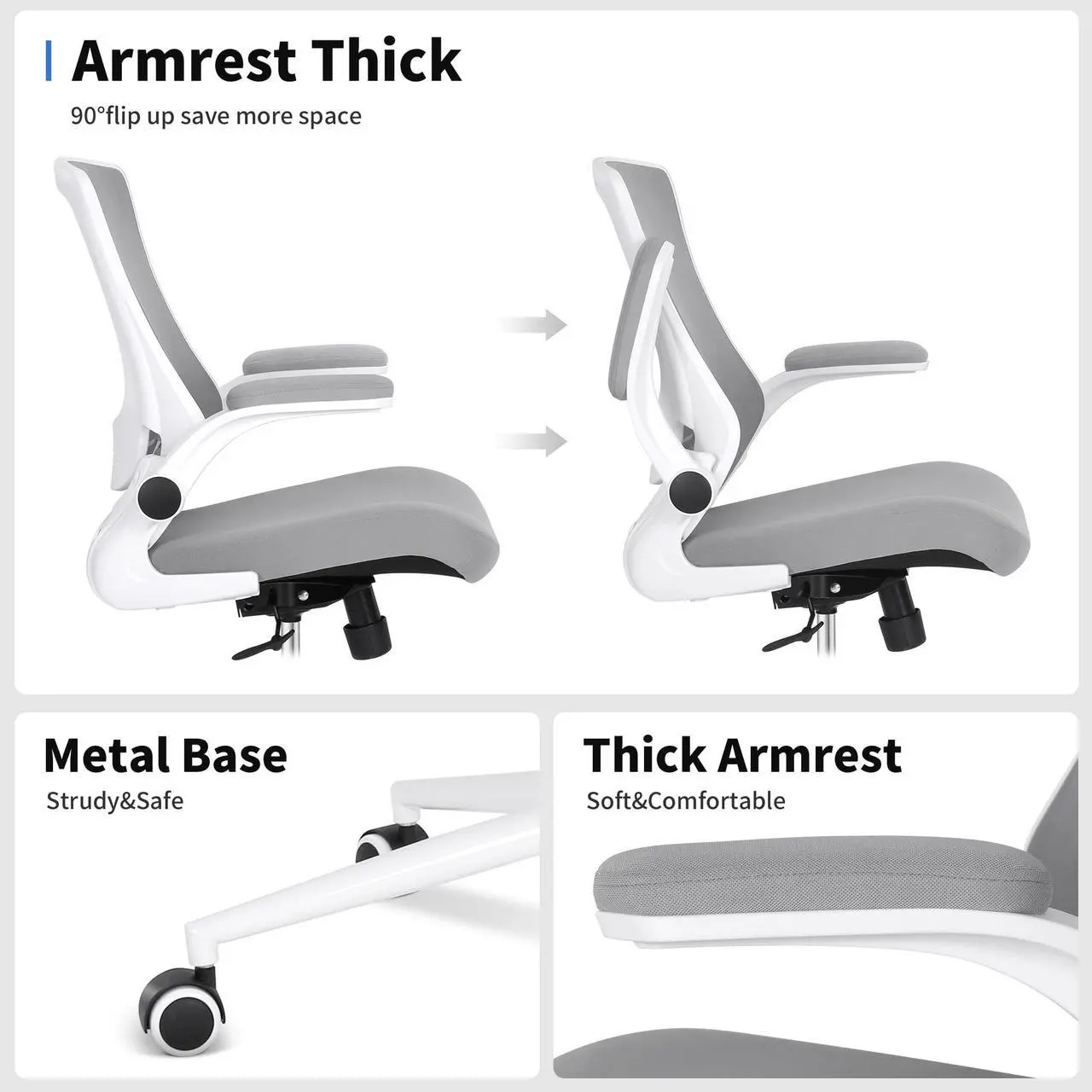 Misolant Tall Office Chair, Drafting Chair for Standing Desk, Office ...
