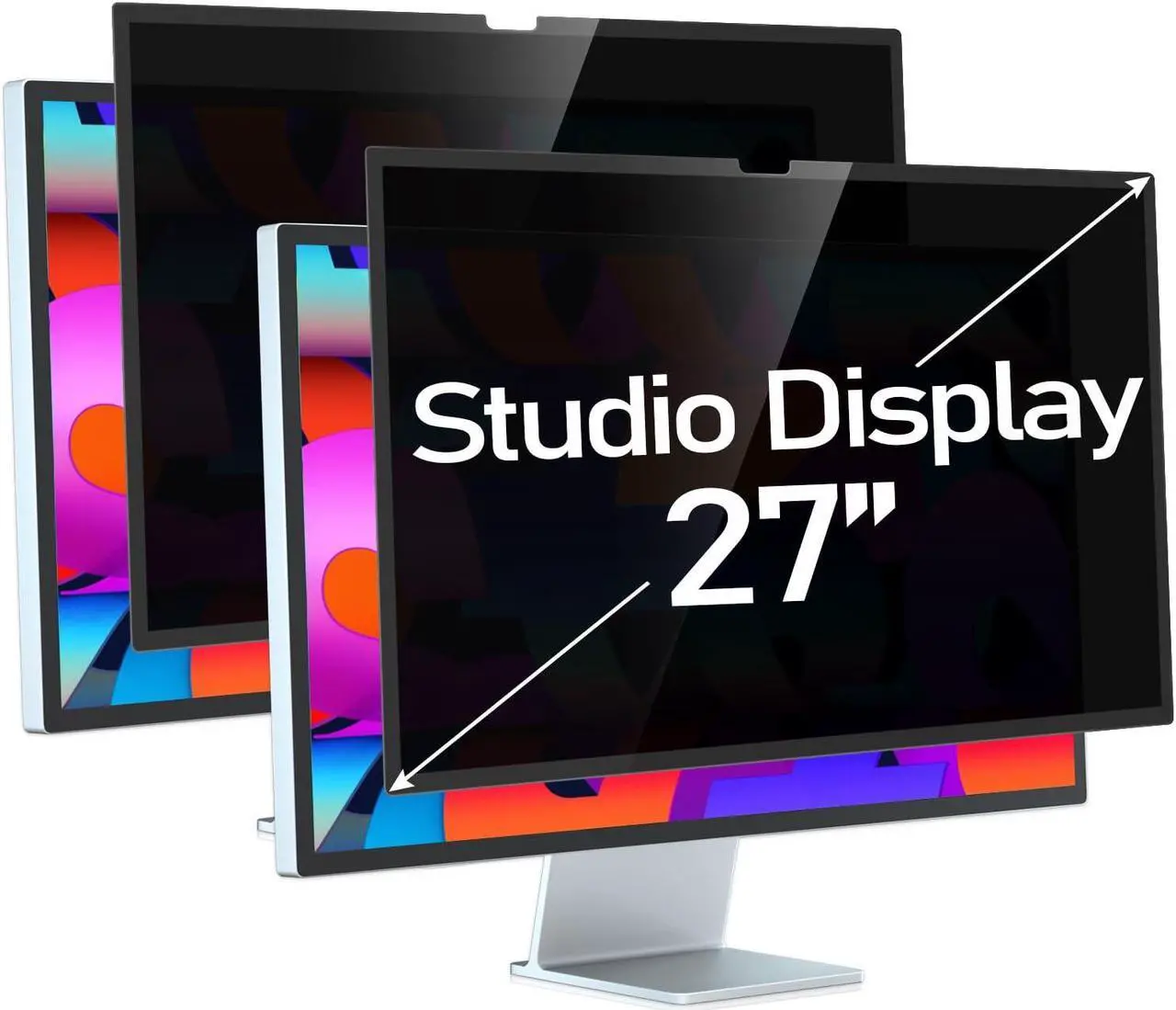FILMEXT [2-Pack[2022 New] 27 inch privacy screen for monitor compatible ...