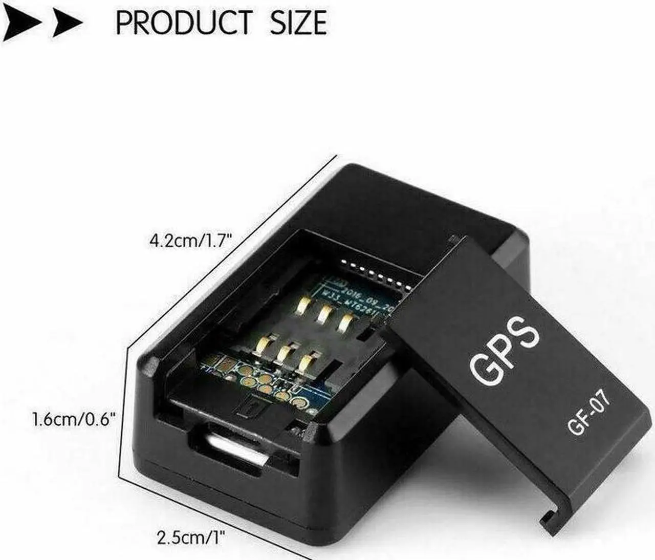 GF07 Mini Magnetic GPS Tracker Real-time Car Truck Vehicle Locator GSM ...