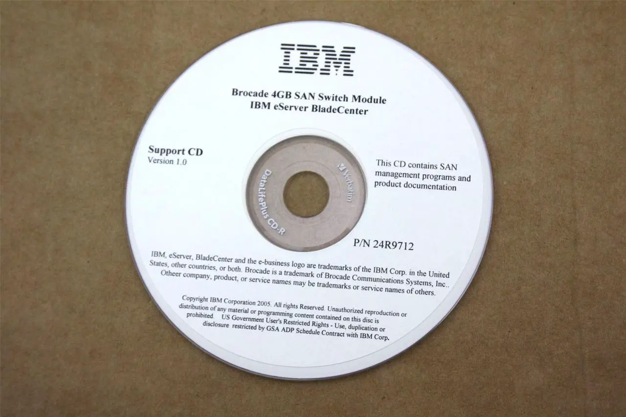 Refurbished: IBM eServer BladeCenter Server Brocade 4GB SAN Switch ...