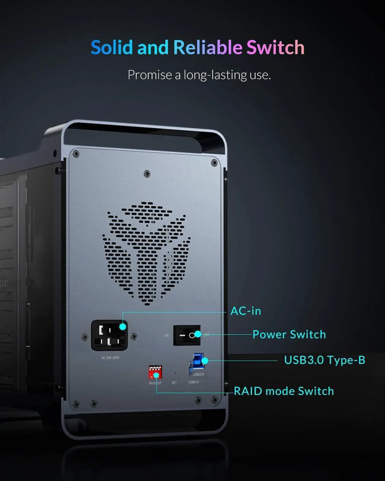 Yottamaster 5 Bay RAID External Hard Drive Enclosure 2.5"&3.5" SATA HDD ...