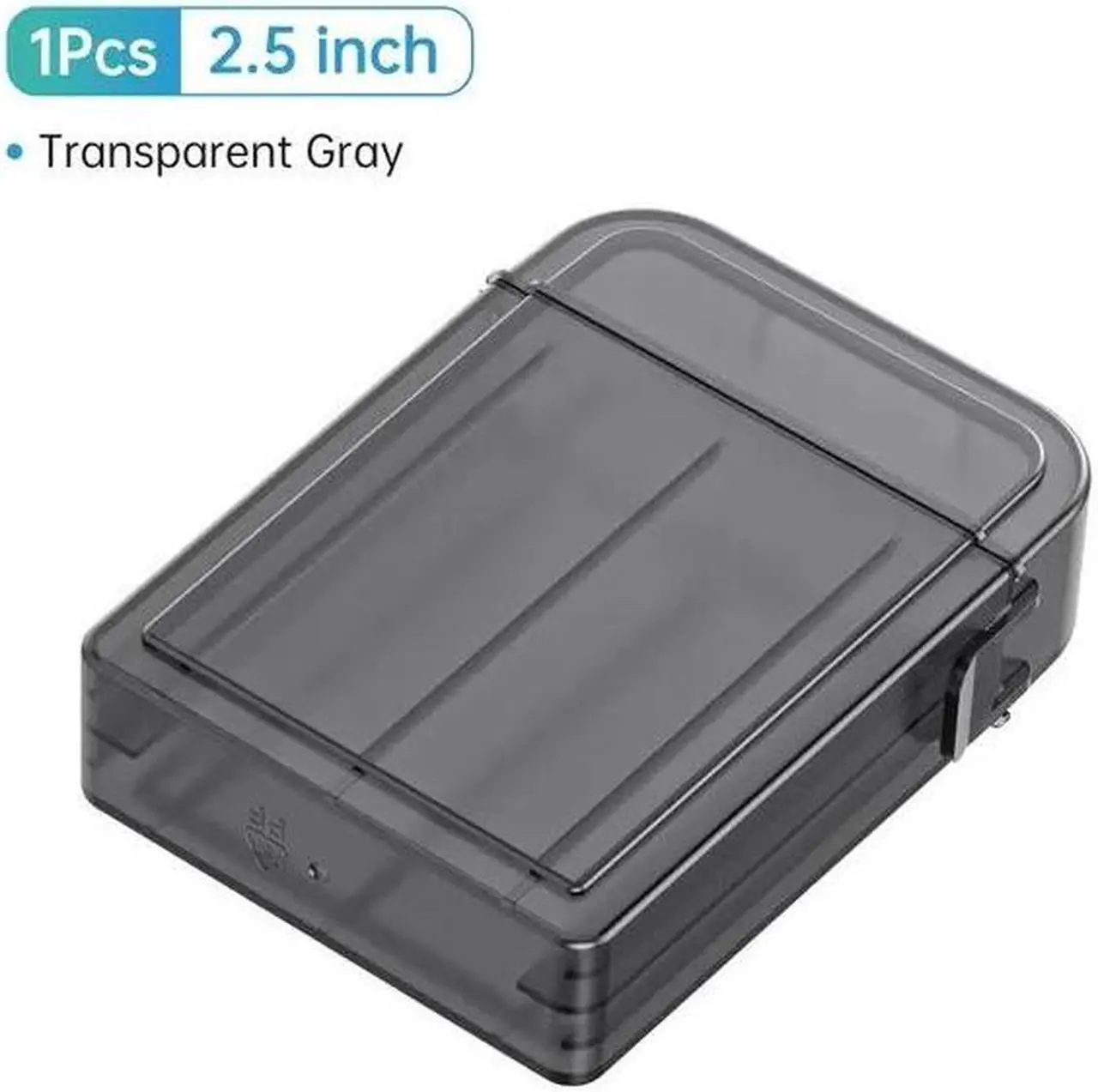 iDsonix 2.5 Inch Hard Drive Portable Carrying Case, Translucent 1 Pack ...