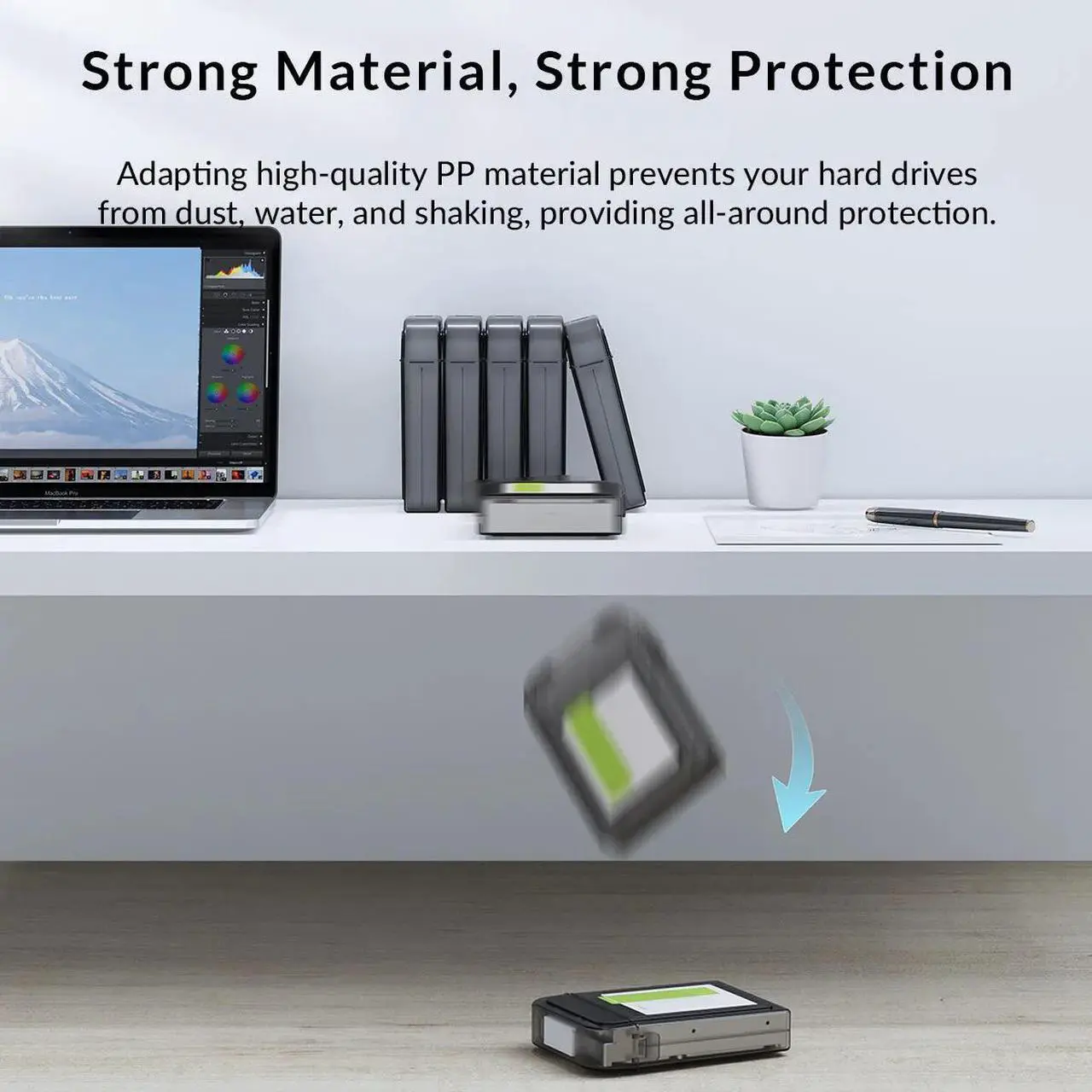 iDsonix 2.5 Inch Hard Drive Portable Carrying Case, Translucent 1 Pack ...