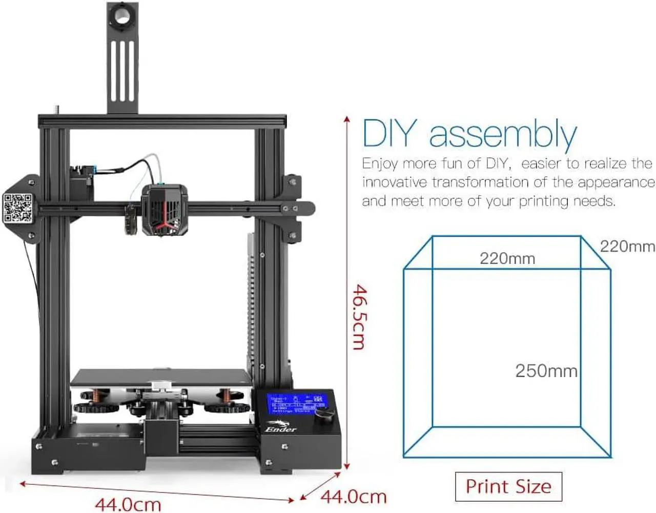Upgrade 3D Printer Creality Ender 3 Neo with Auto Leveling Kit Upgraded ...