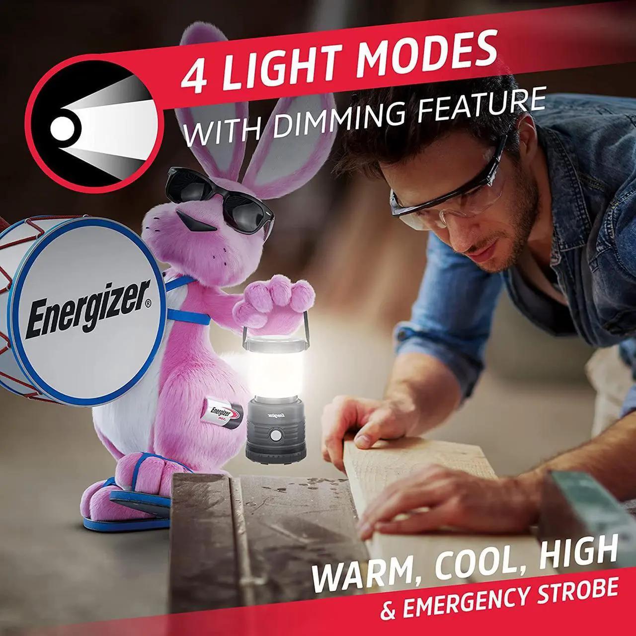 ENERGIZER LED Lantern X1500 (2-Pack), IPX4 Water Resistant Tent Lights ...