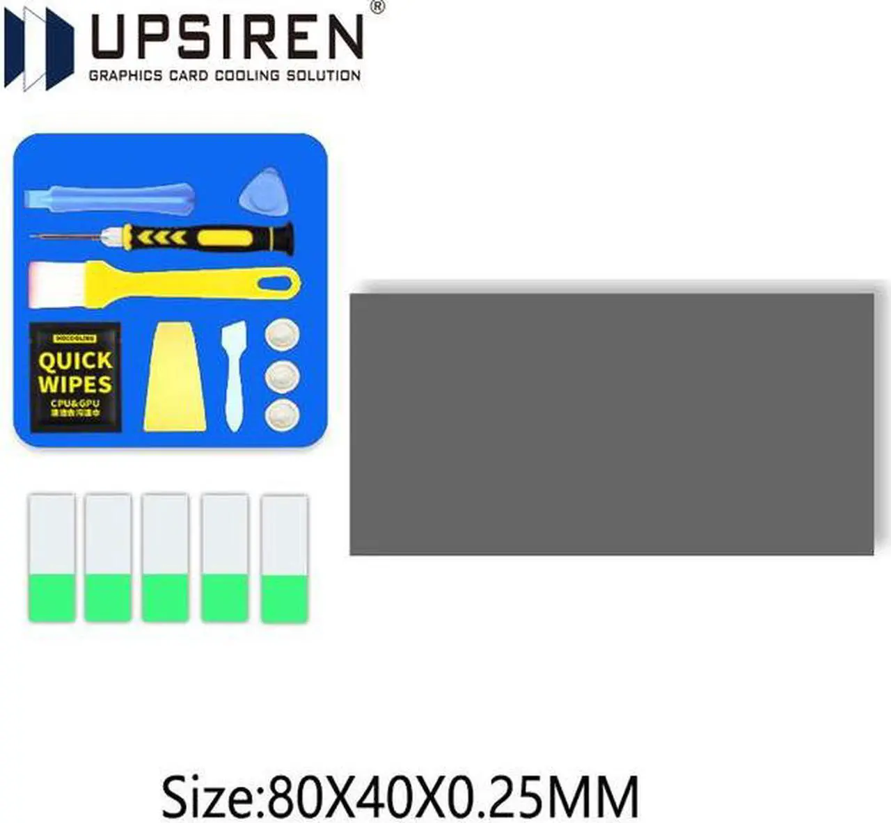 UPSIREN PCM-1 Thermal Grease Replacement PCM Pad Solid Silicone Grease ...