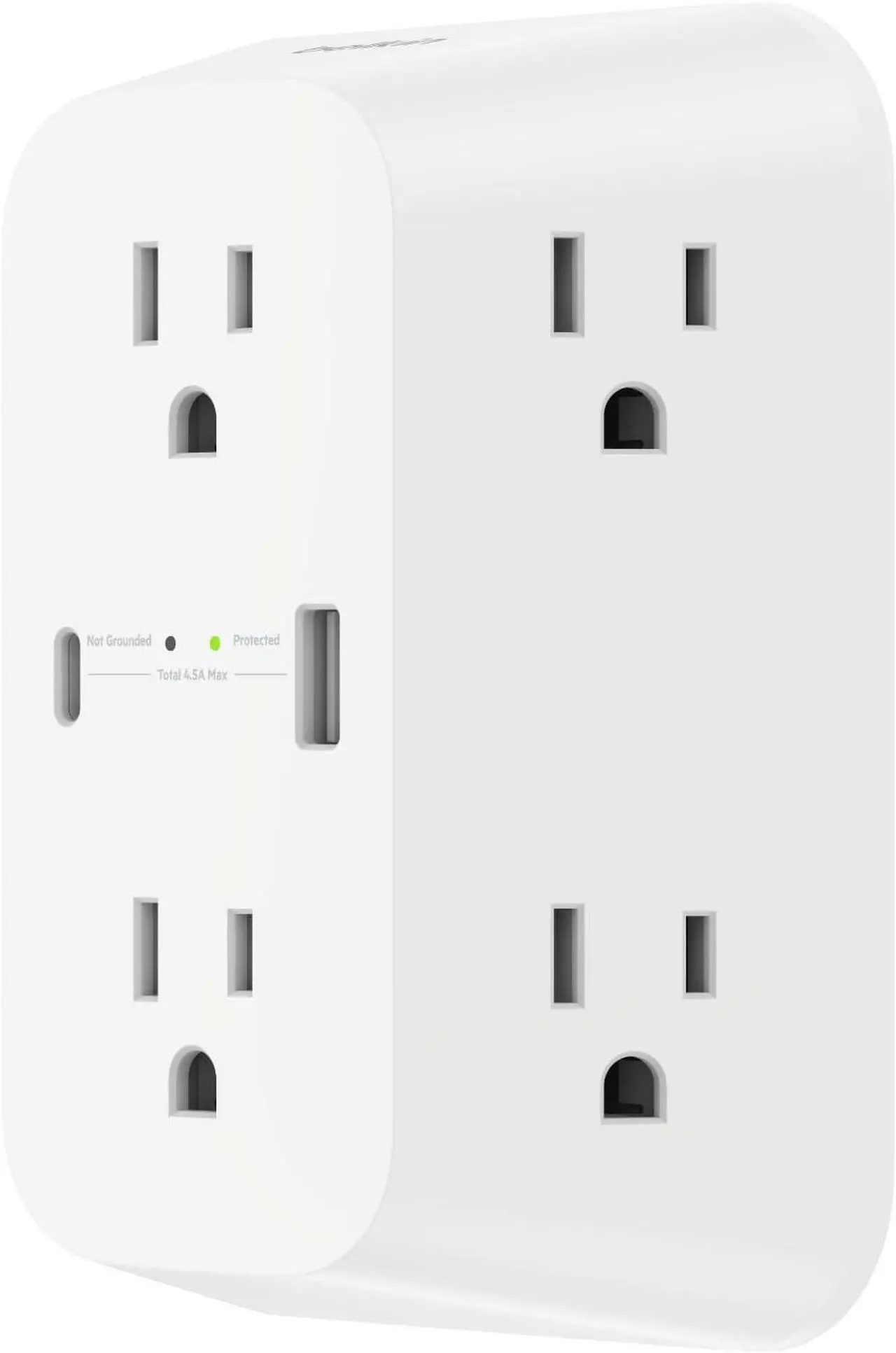 Belkin 6-Outlet Surge Protector Power Strip, Wall-Mountable with 6 AC ...