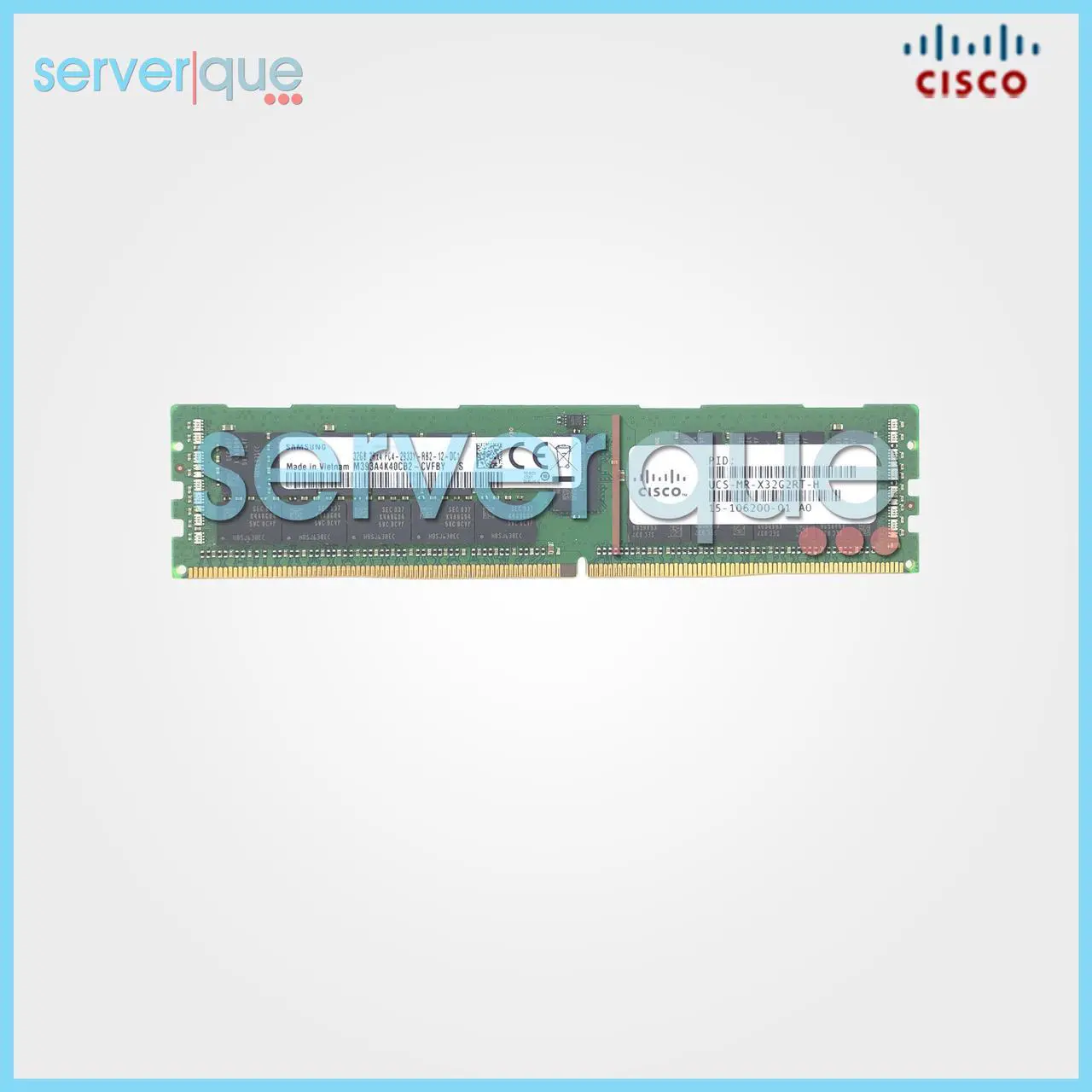 Refurbished: UCS-MR-X32G2RT-H Cisco 32GB PC4-23400 DDR4-2933MHz ECC CL21 Dual Rank Memory ...