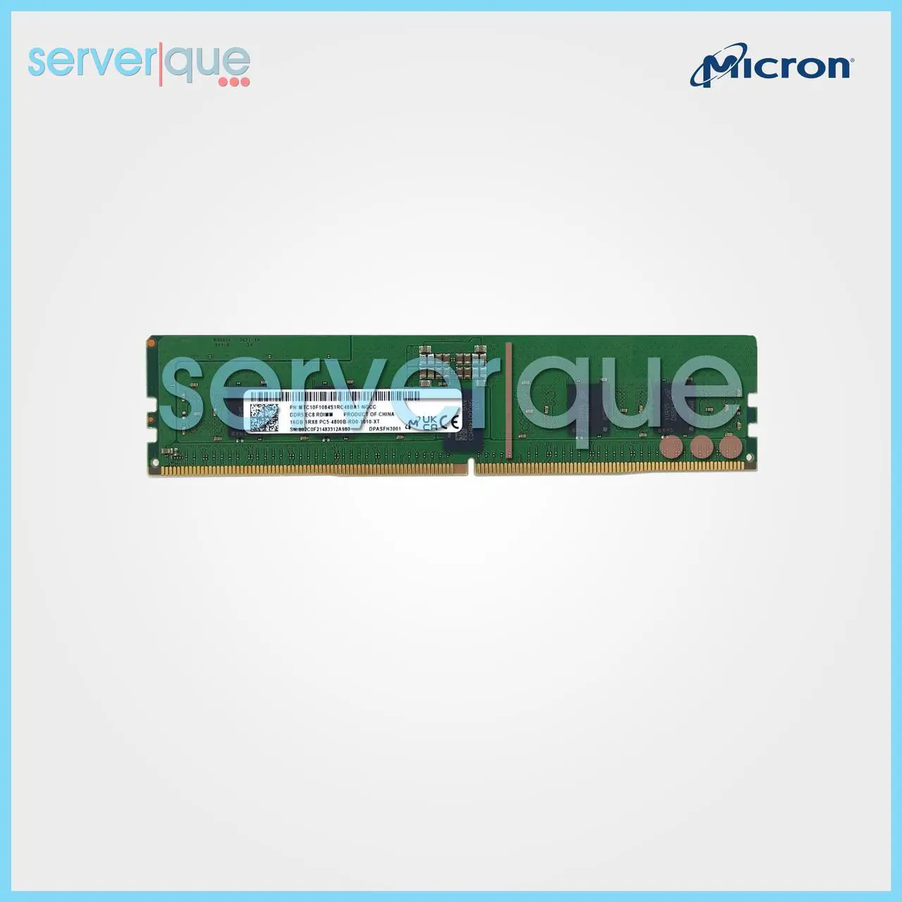 Refurbished: Micron MTC10F1084S1RC48BA1 16GB PC5-4800B DDR5 ECC Reg ...