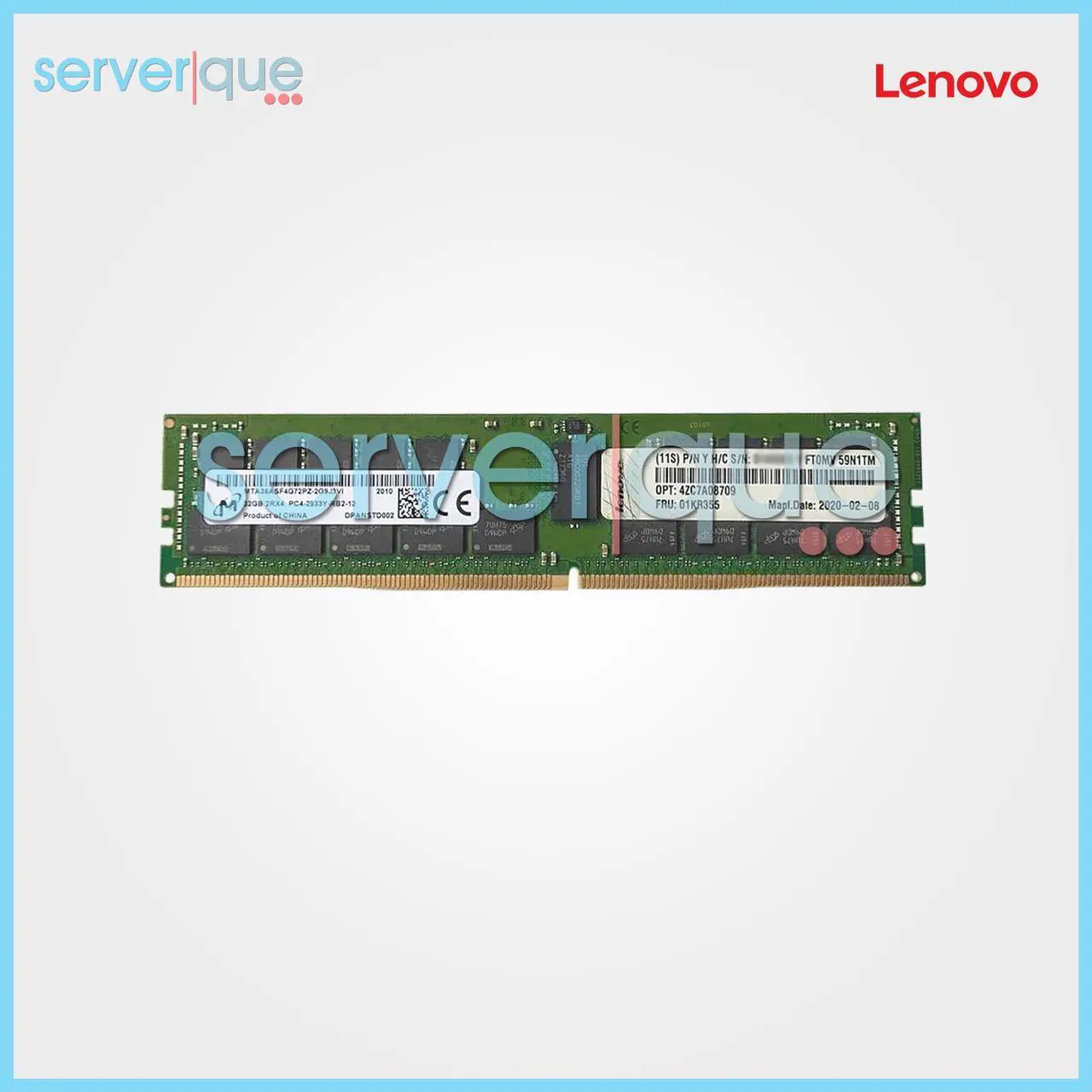 Refurbished: 4ZC7A08709 Lenovo 32GB PC4-23400 (DDR4-2933)MHz ECC Reg ...