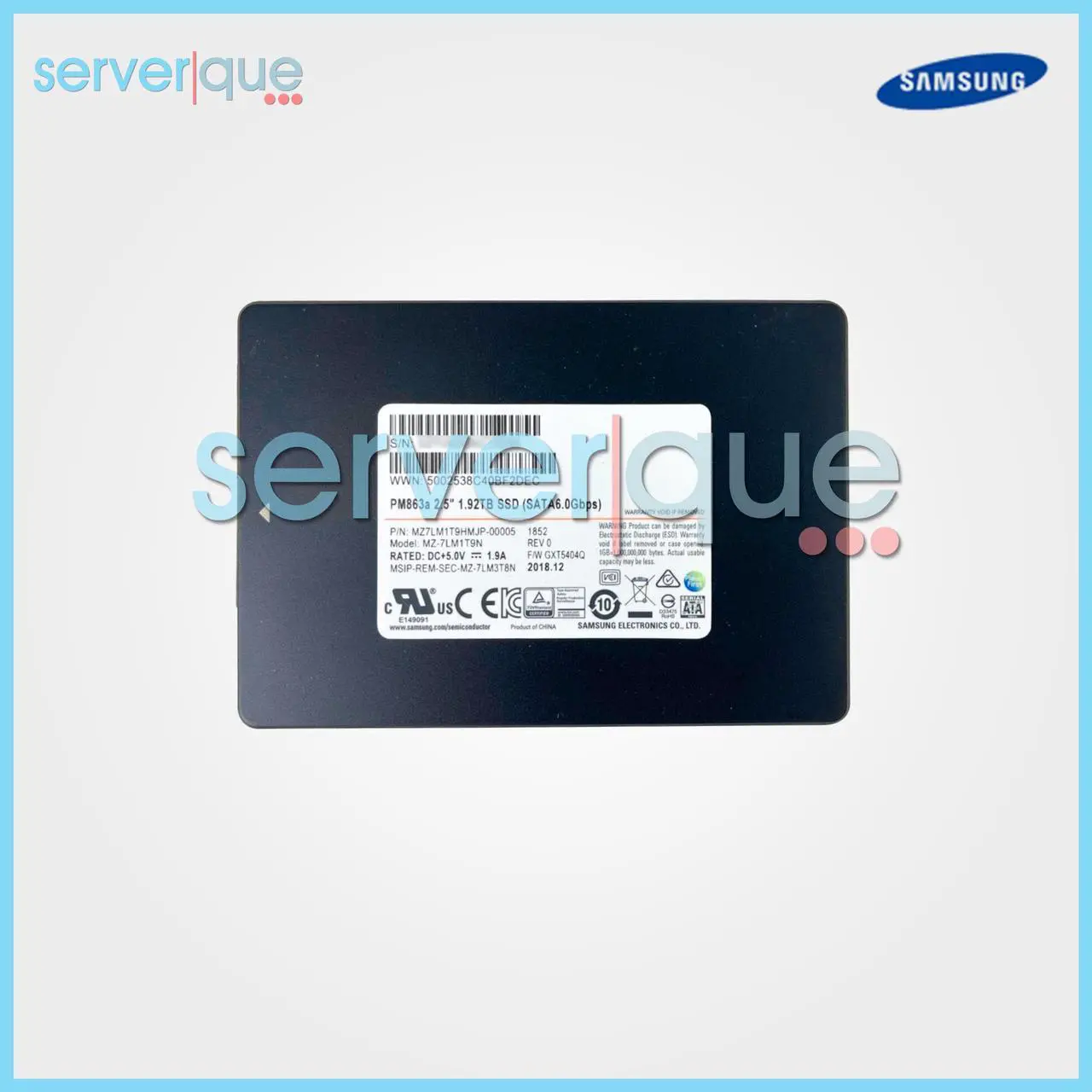 Refurbished: MZ-7LM1T9N - Samsung PM863a Series 1.92TB Triple-Level ...