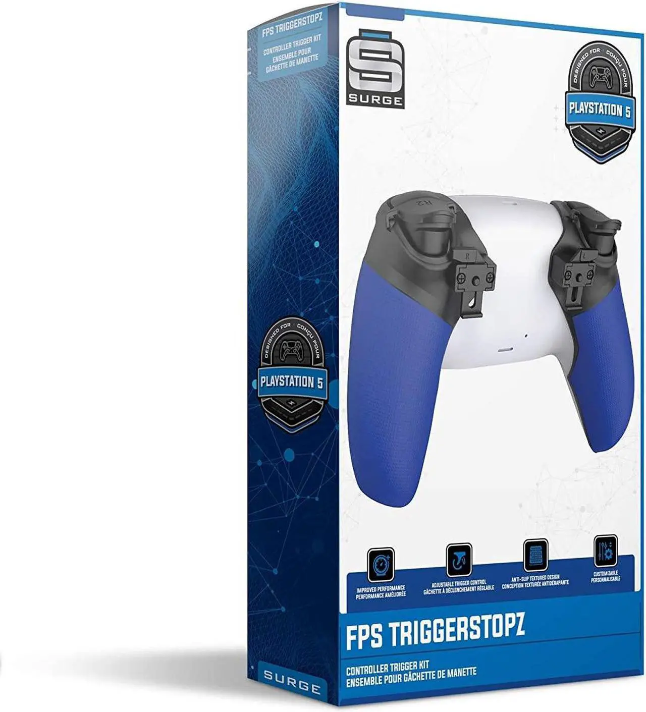Surge Trigger Kit With Adjustable Trigger Stops For PS5 DualSense ...