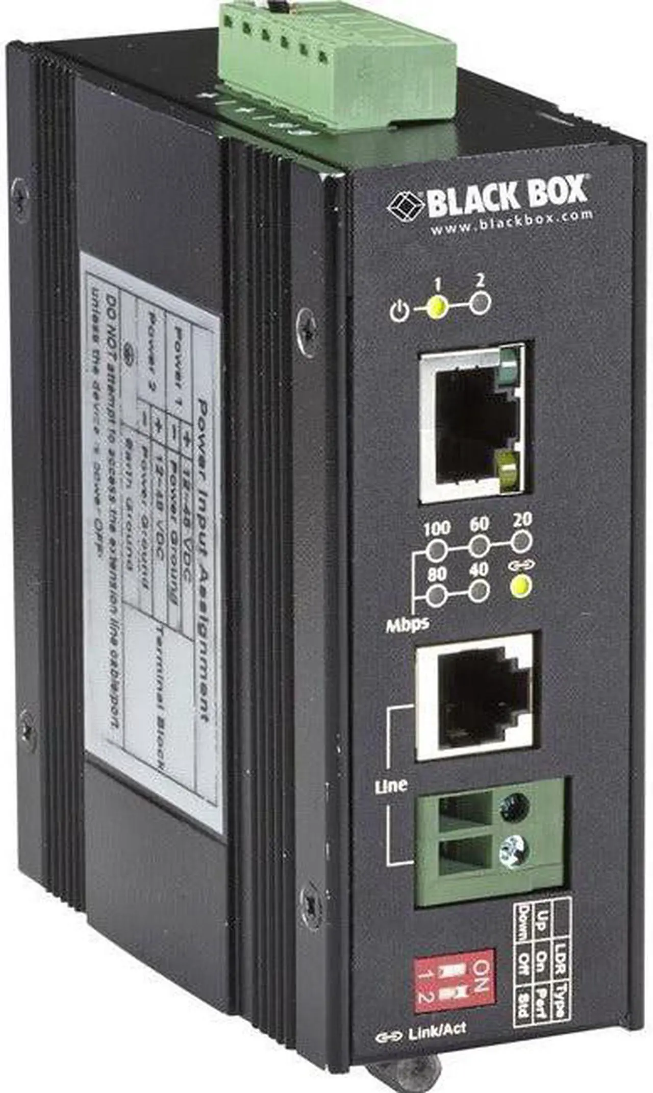 BLACK BOX NETWORK SERVICES - FOR EXTREME TEMPERATURES - 10/100, 1-PORT ...