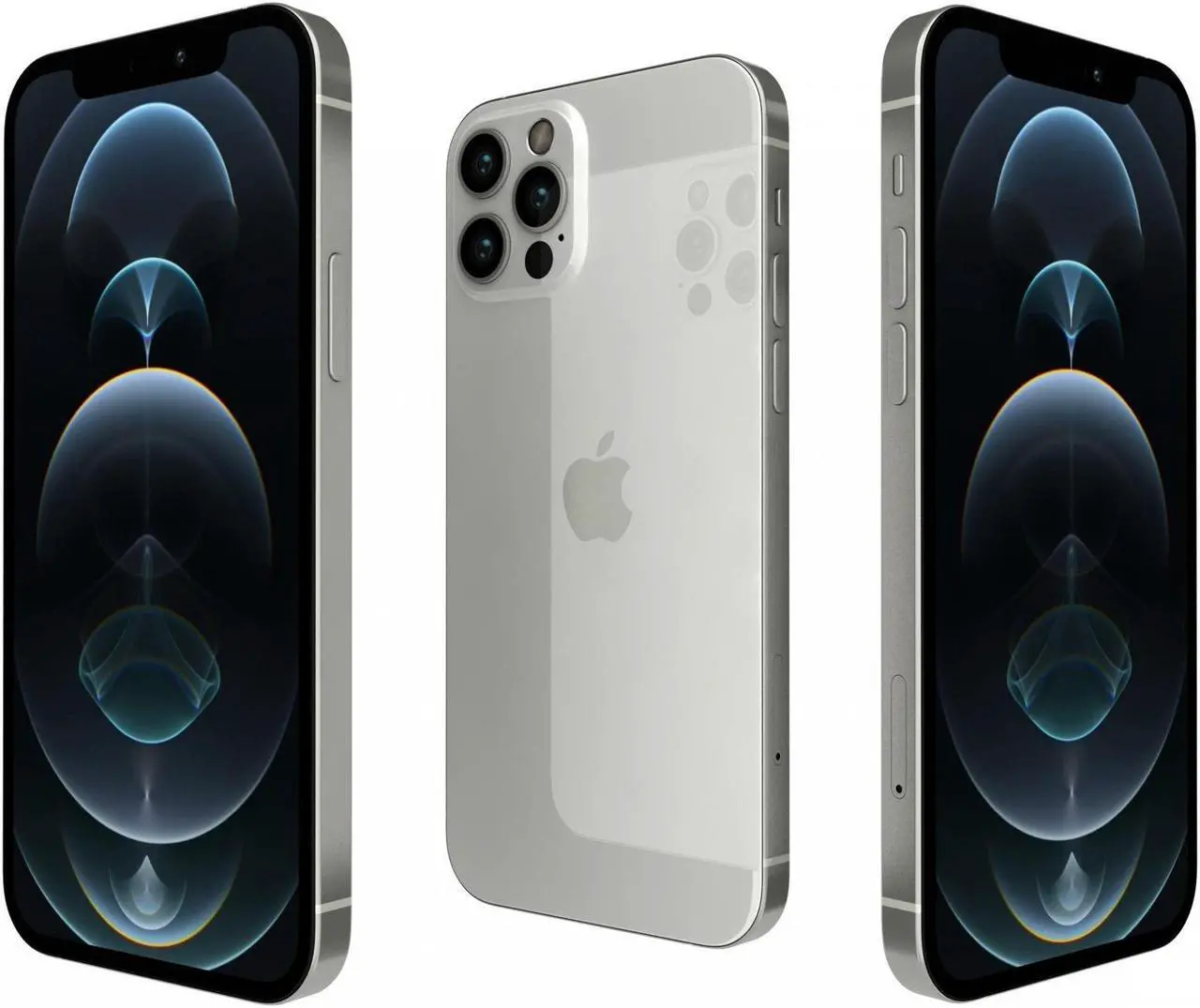 Refurbished: Apple iPhone 12 Pro Fully Unlocked 6GB/256GB - Silver ...