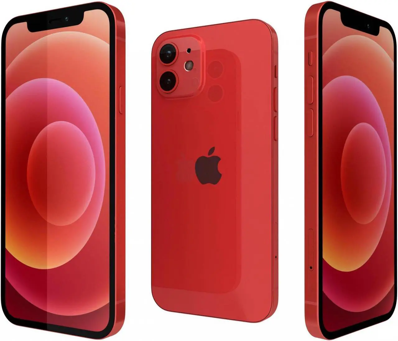 Refurbished: Apple iPhone 12 (2020) Fully Unlocked 4GB/256GB - Red ...