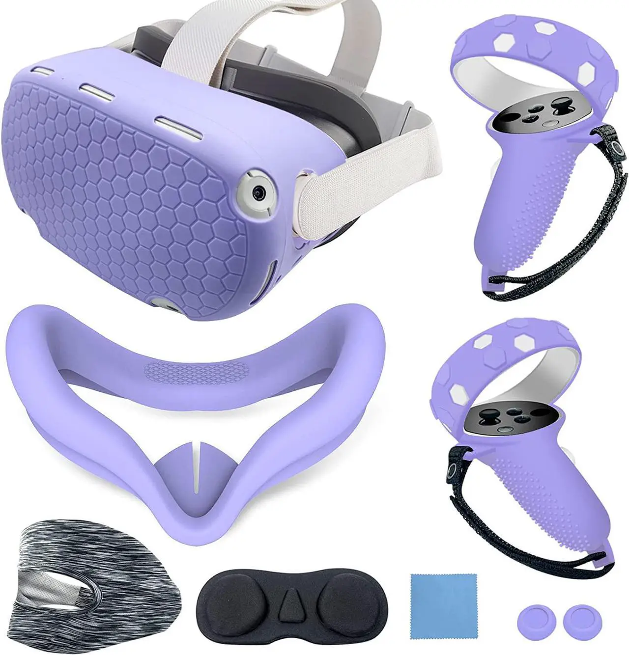 for Oculus Quest 2 Controller Silicone Cover, Protective Case Set ...