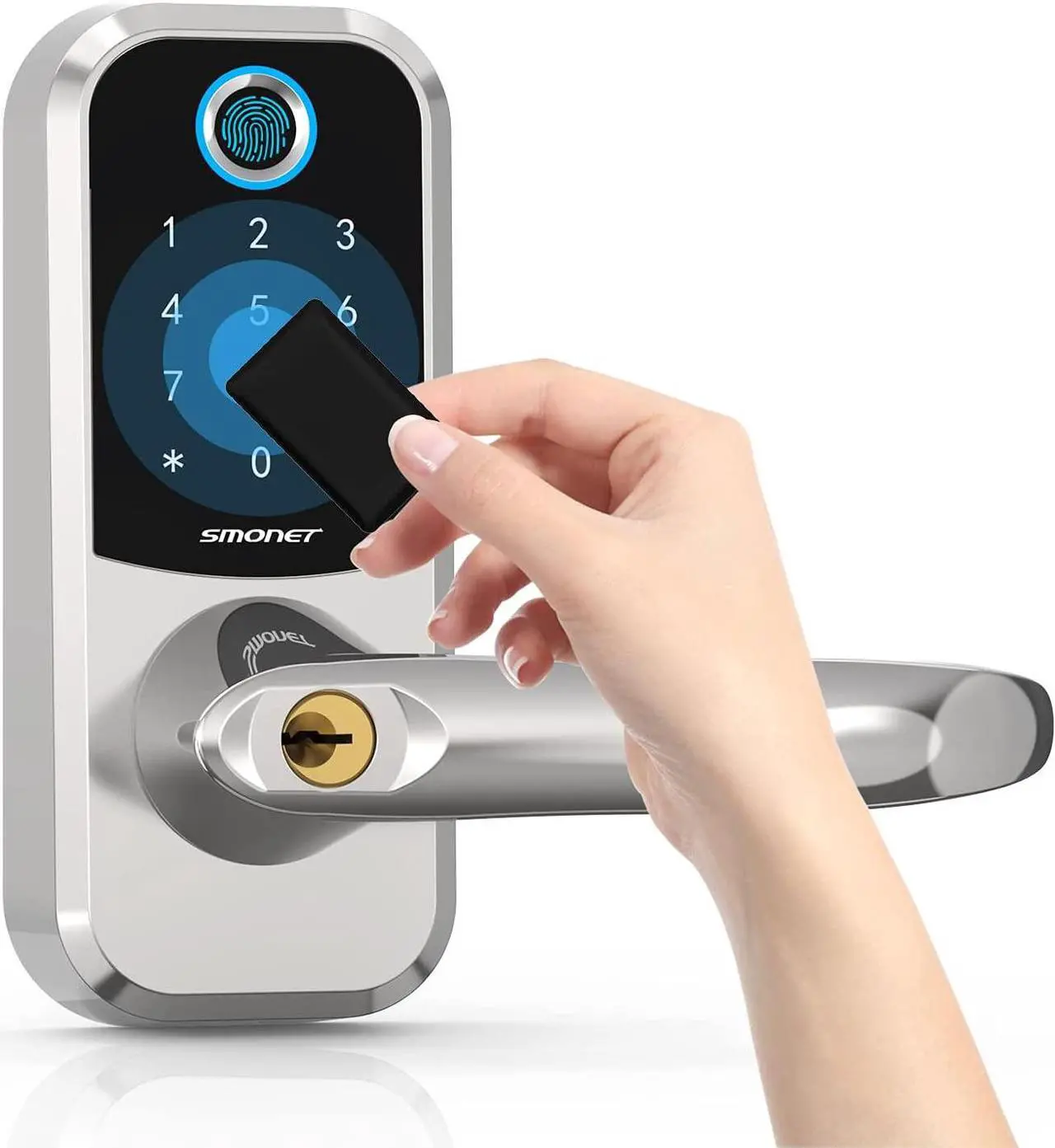 Smonet Smart IC Key Cards, Smart Fobs for Keypad Door Lock, Addable ...