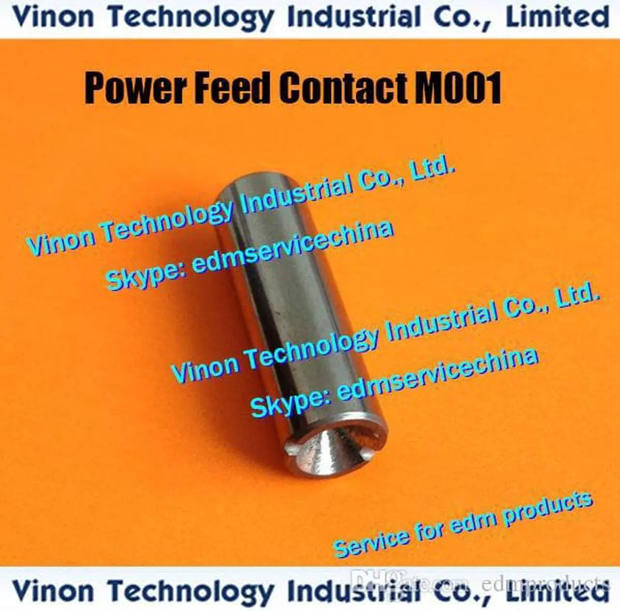 (2pcs) X054D125H03 edm Power Feed Contact M001 Ø7x0.7x22mm for Mit ...