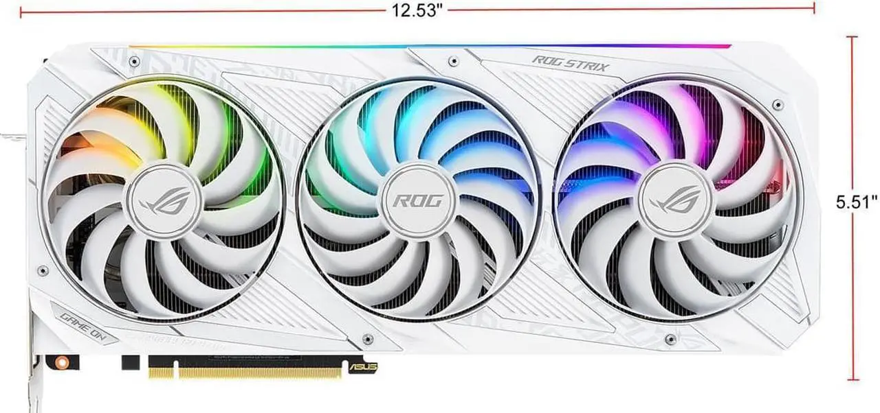 Refurbished: ASUS ROG Strix GeForce RTX 3090 24GB WHITE GDDR6X PCI ...