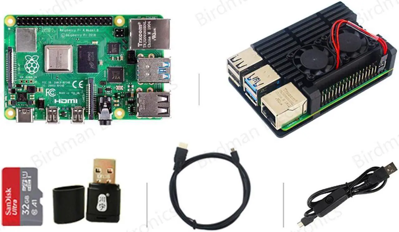 Raspberry Pi 4B python suite 8GB Advanced cooling kit - Newegg.com