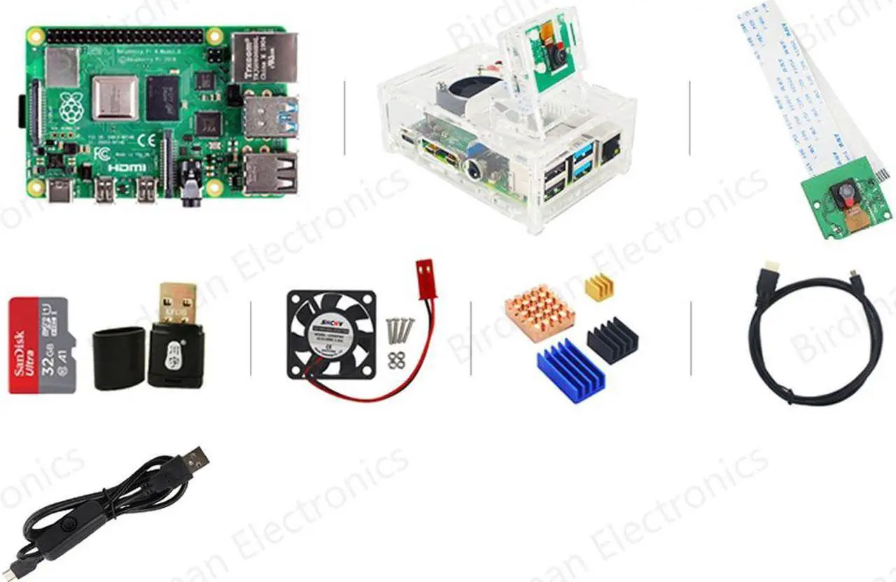 Raspberry Pi 4B python suite 8GB Camera Kit - Newegg.ca