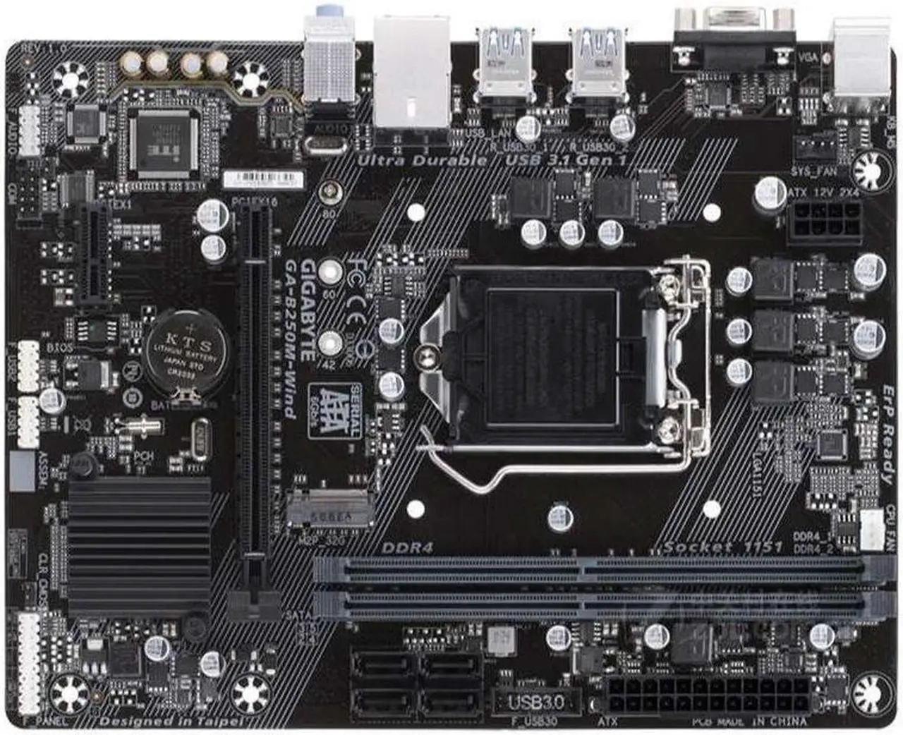 Refurbished: GIGABYTE B250M-Wind LGA 1151 Intel B250 DDR4 32GB Micro ...