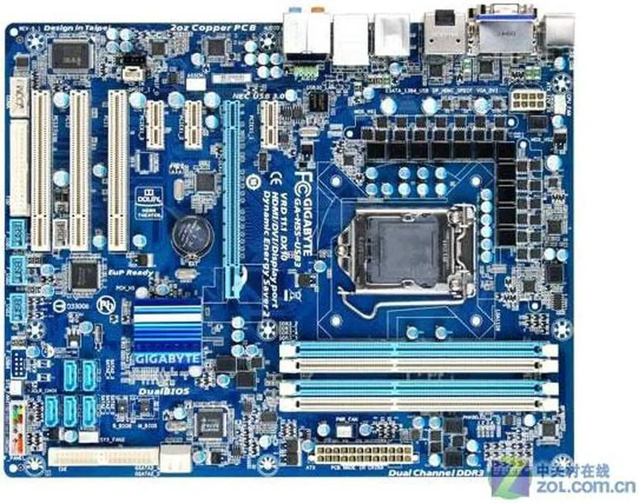 Refurbished: GIGABYTE GA-H55-USB3 LGA 1156 Intel H55 DDR3 16GB ATX ...