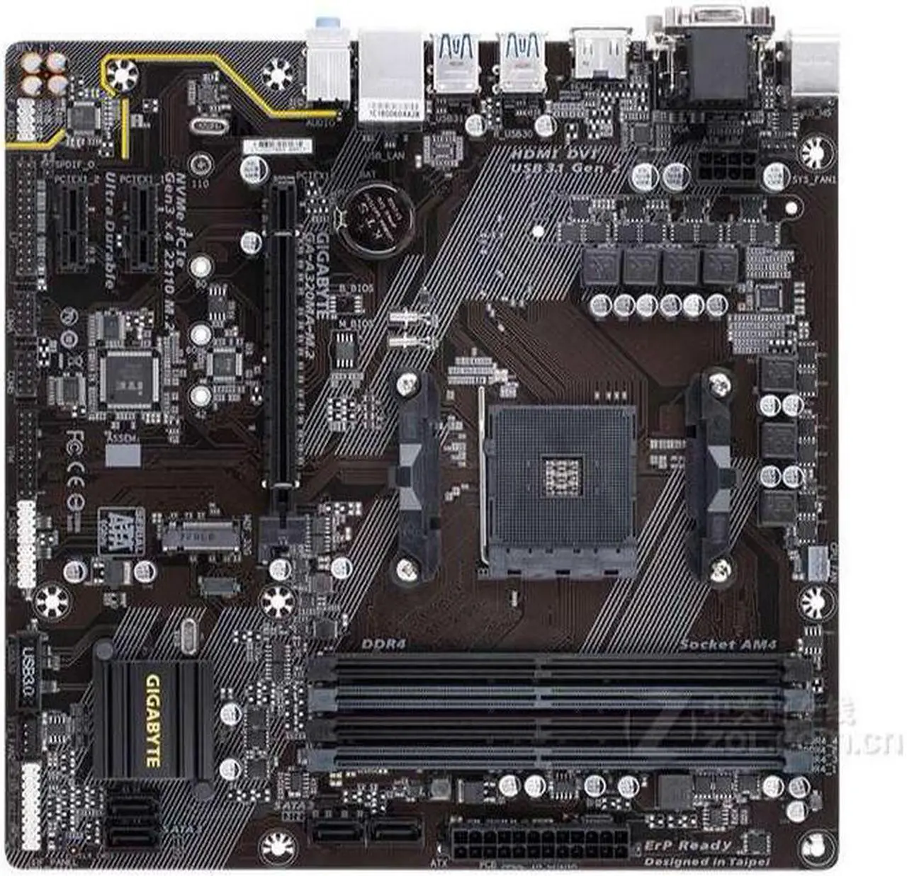 Refurbished: GIGABYTE A320MA-M.2 Socket AM4 AMD A320 DDR4 64GB Micro ...