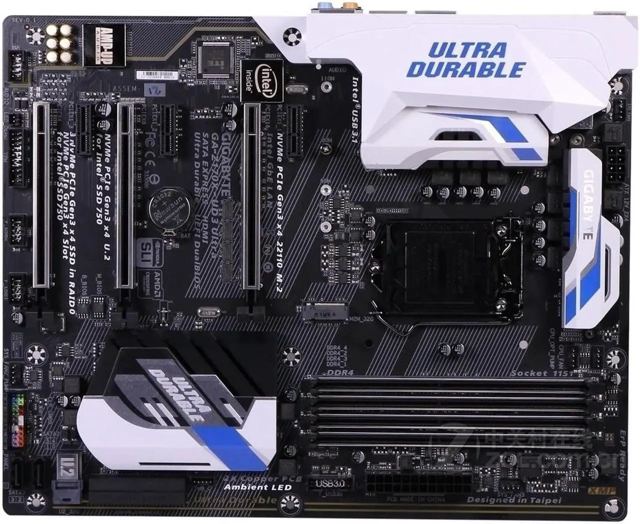 Refurbished: GIGABYTE Z170X-UD3 Ultra(rev.1.0) LGA 1151 Intel Z170 DDR4 64GB ATX - Newegg.com