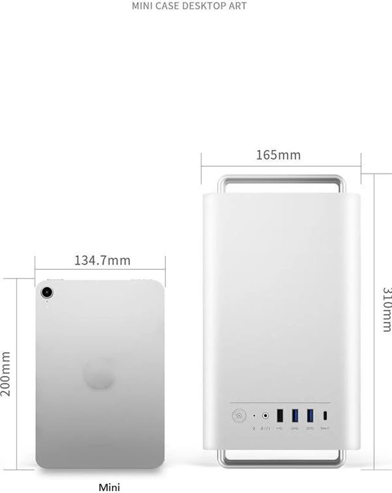 SOEYi U320 Mini Portable M-ATX/ITX Computer Case, Micro ATX CASE, DIY ...